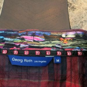 Georg Roth | Tops | Georg Roth Los Angeles Cowgirl Western Shirt M Red ...